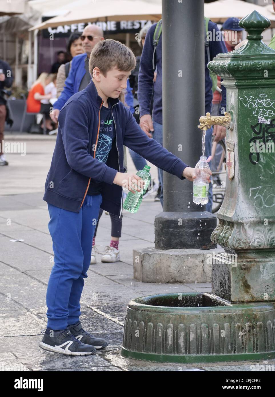 Milan, Italy. 02nd Apr, 2023. The widows are the typical fountains of ...