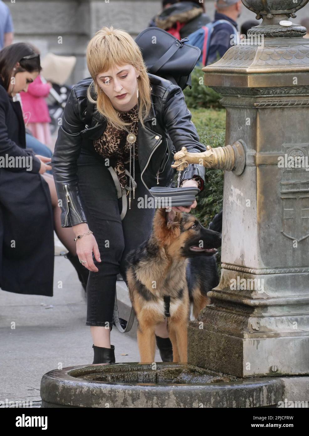 Milan, Italy. 02nd Apr, 2023. The widows are the typical fountains of ...