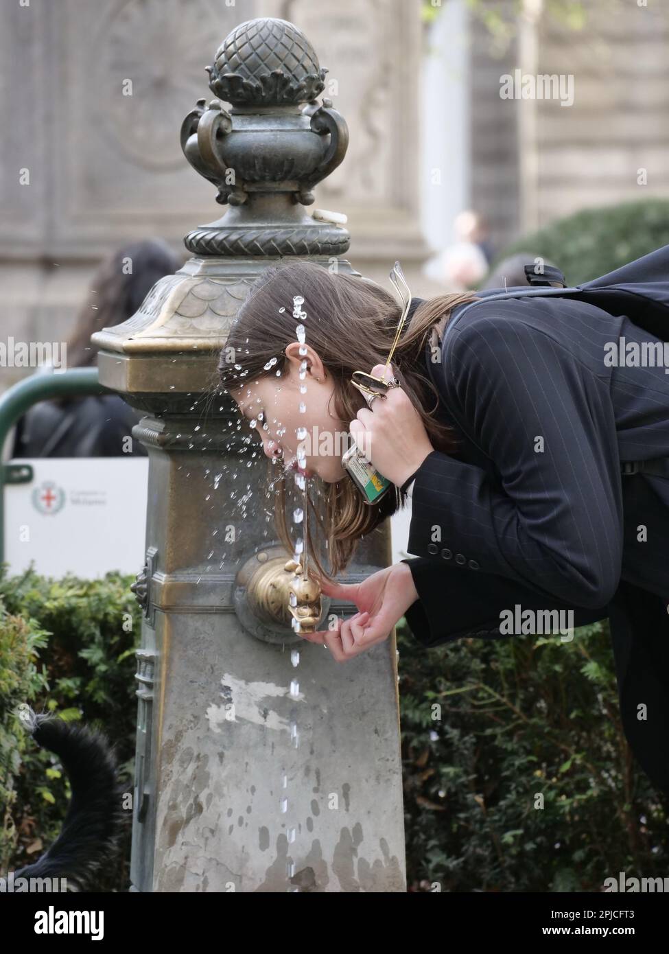 Milan, Italy. 02nd Apr, 2023. The widows are the typical fountains of ...