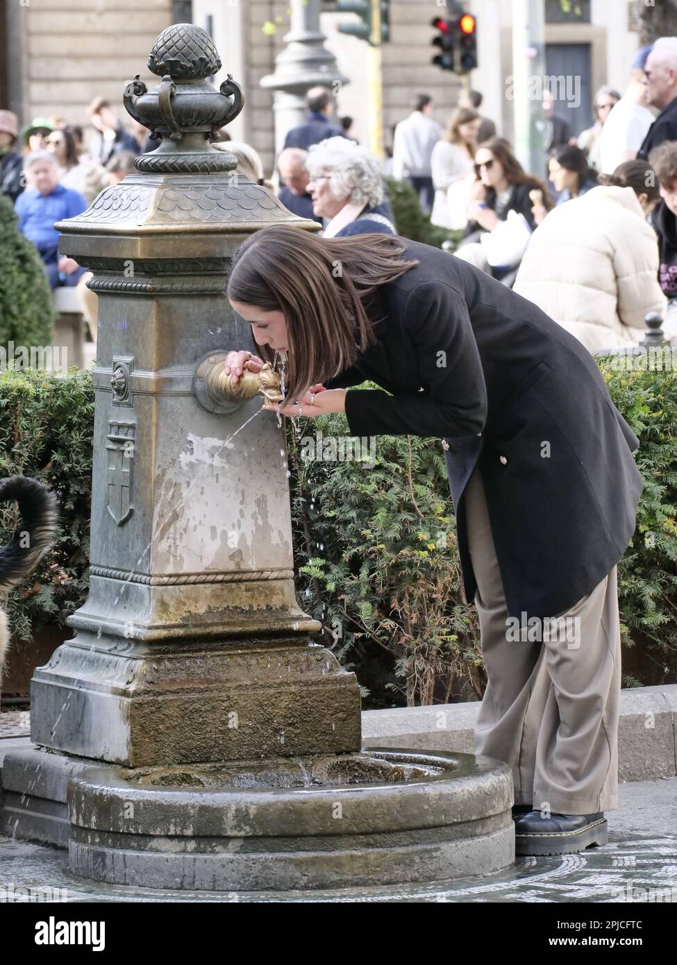 Milan, Italy. 02nd Apr, 2023. The widows are the typical fountains of ...