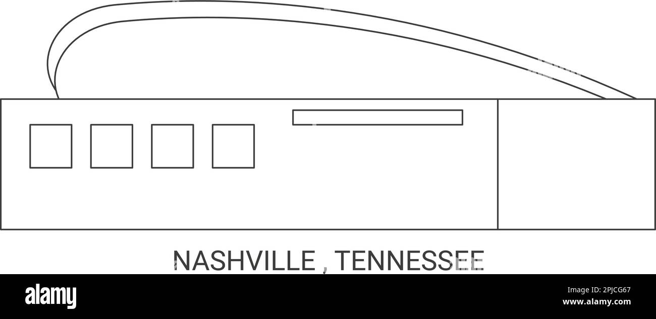 United States, Nashville , Tennessee travel landmark vector ...