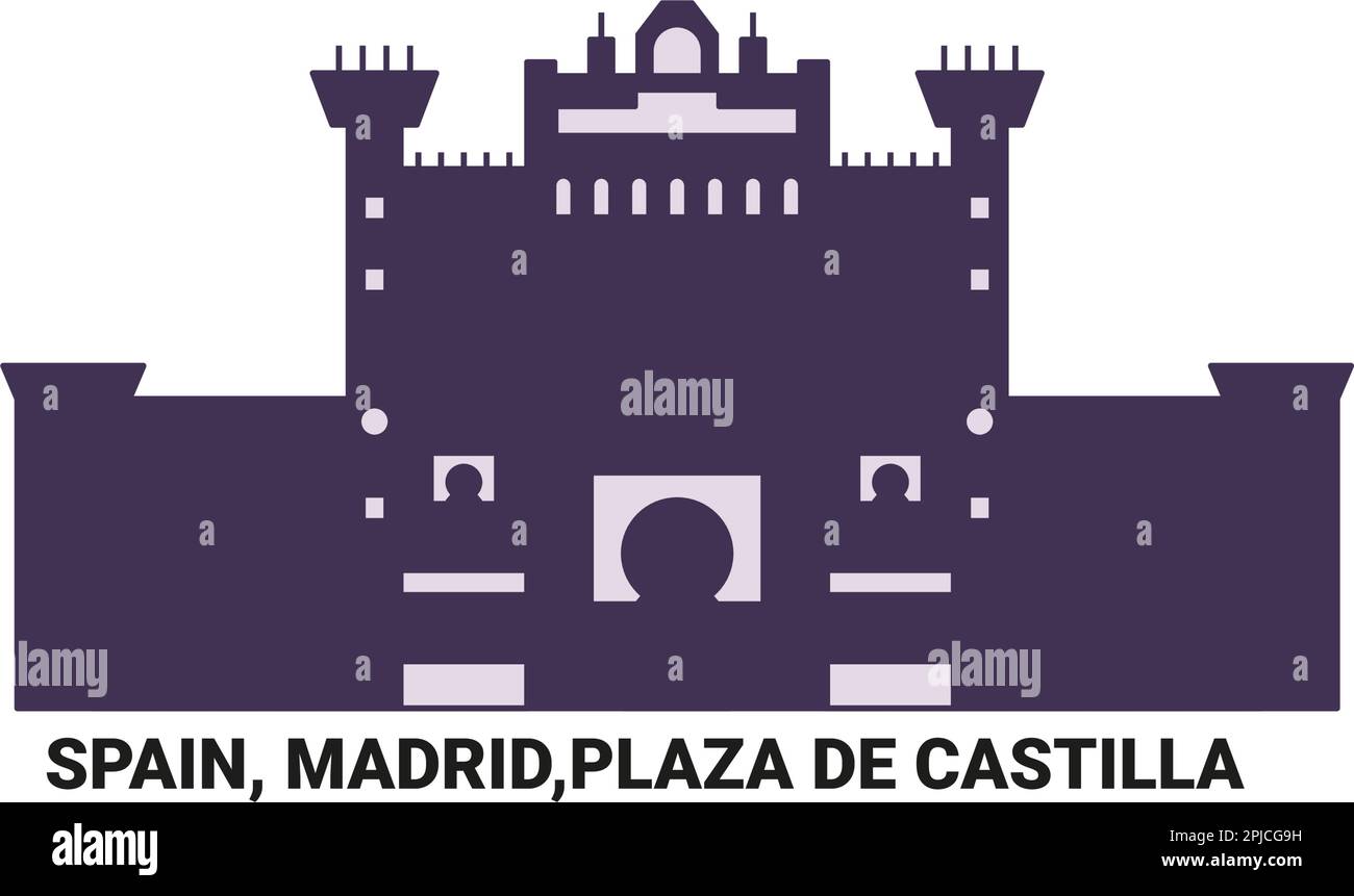 Plaza de la castellana, madrid Stock Vector Images - Alamy