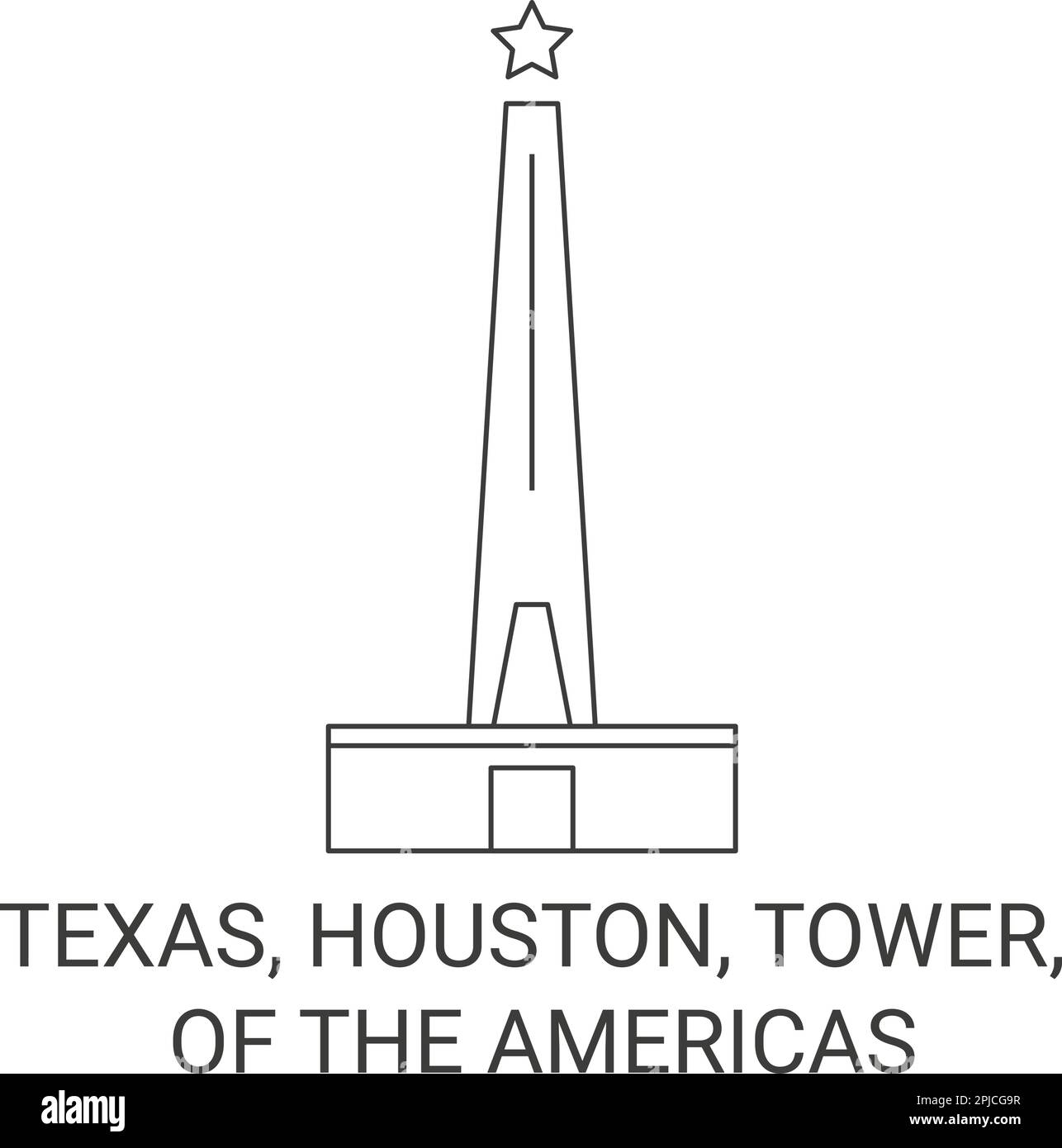 United States, Texas, Houston, Tower, Of The Americas travel landmark ...