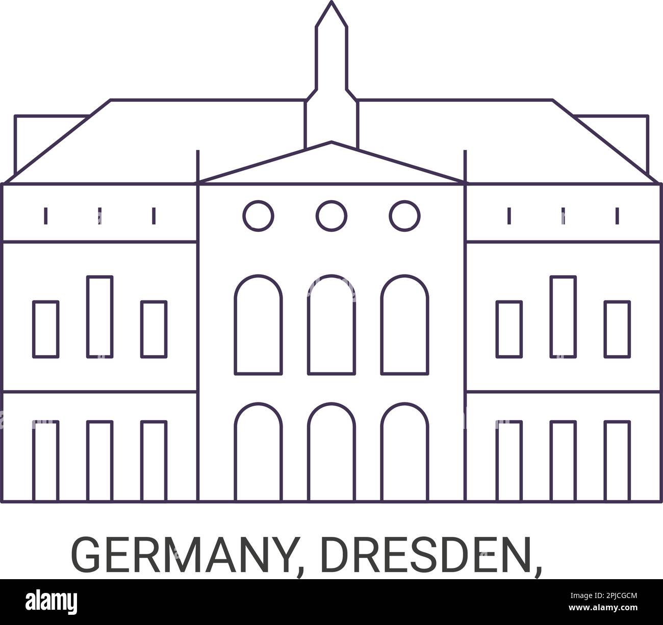 Old town dresden Stock Vector Images - Alamy