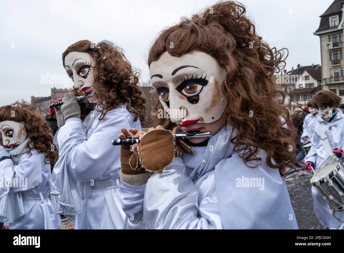 ABBA theme costumes at the Basel Switzerland Carnival or Fasnacht ...