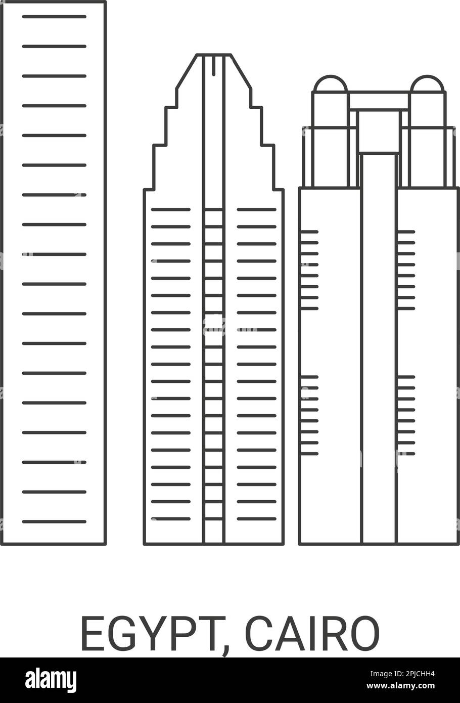 Egypt, Cairo travel landmark vector illustration Stock Vector Image & Art - Alamy