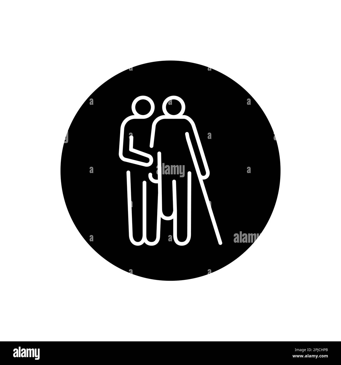 Rehabilitation sign сolor line icon. Physiotherapy. Pictogram for web ...