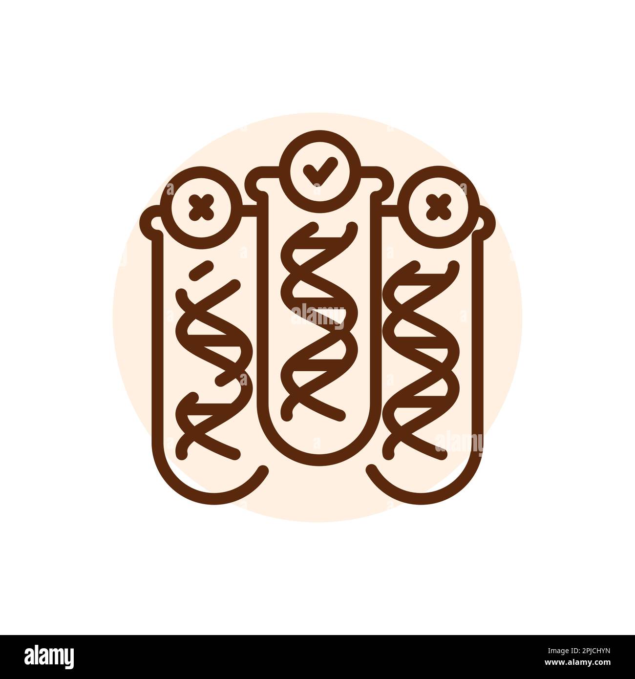 Genetic testing black line icon. Fertilization. Pictogram for web page ...