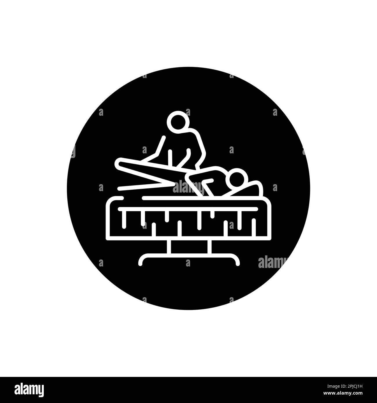 Exercise sign сolor line icon. Physiotherapy. Pictogram for web page ...