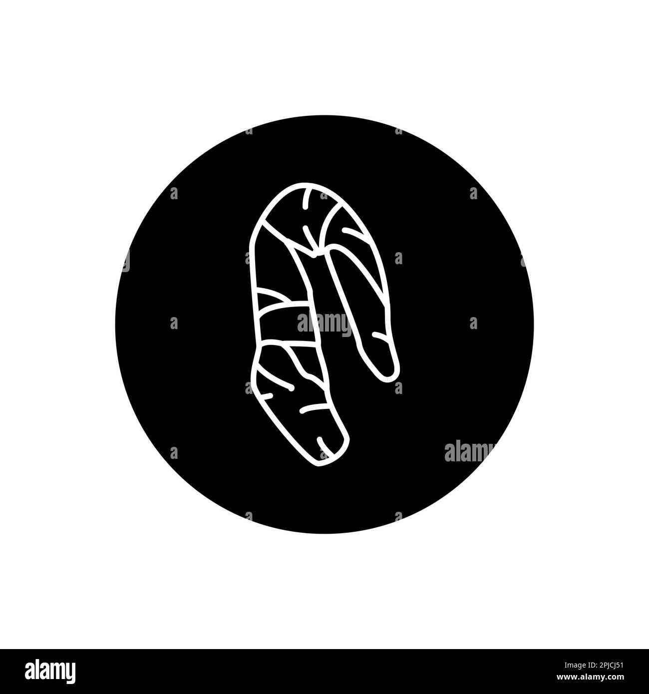 Beef tenderloin color line icon. Cutting meat. Pictogram for web page ...