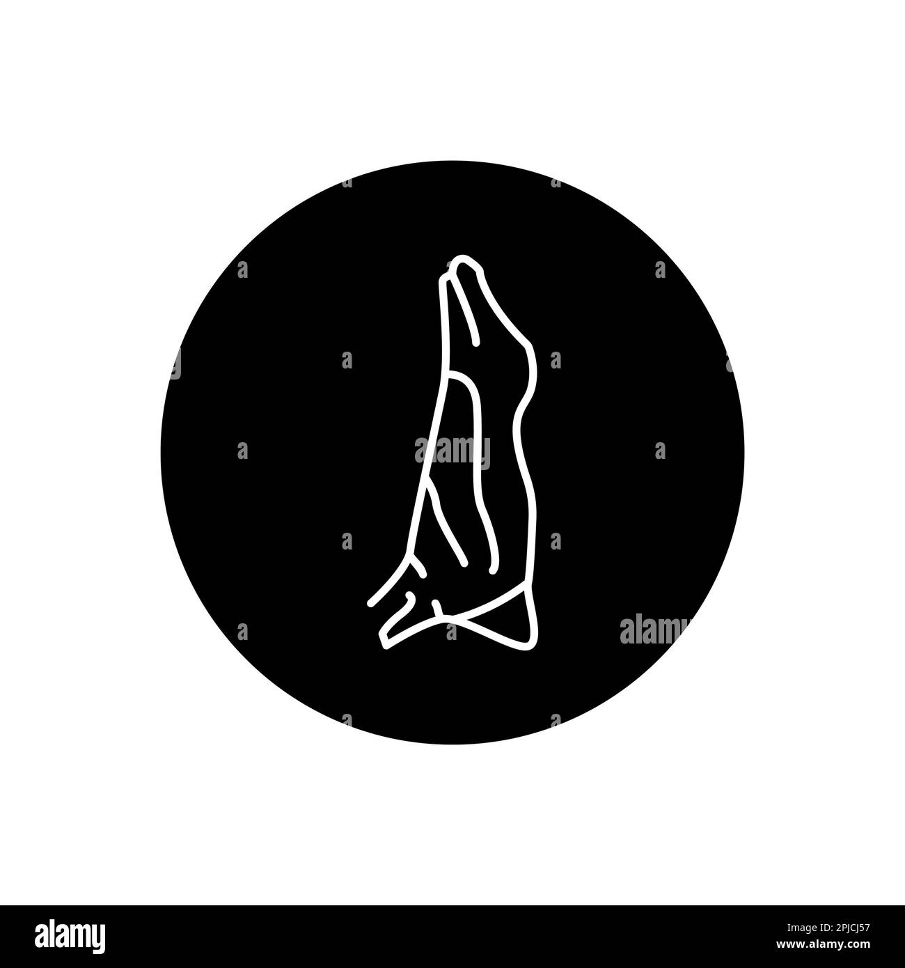 Beef carcass color line icon. Cutting meat. Pictogram for web page ...