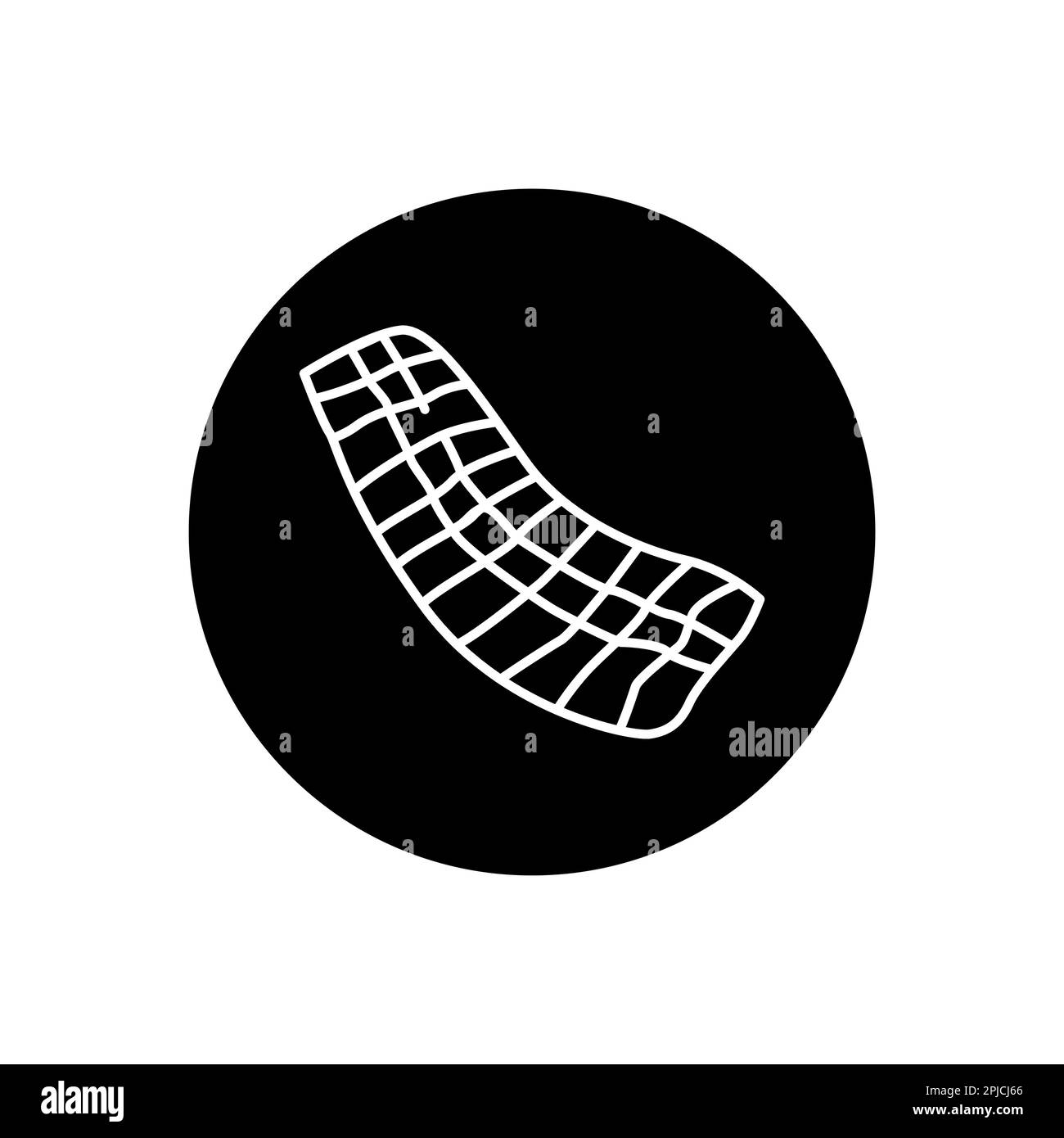 Beef ribs color line icon. Cutting meat. Pictogram for web page, mobile ...