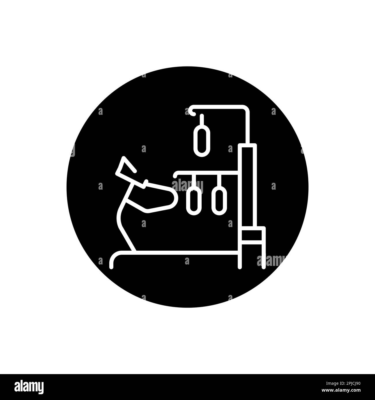 Simulator sign сolor line icon. Physiotherapy. Pictogram for web page ...