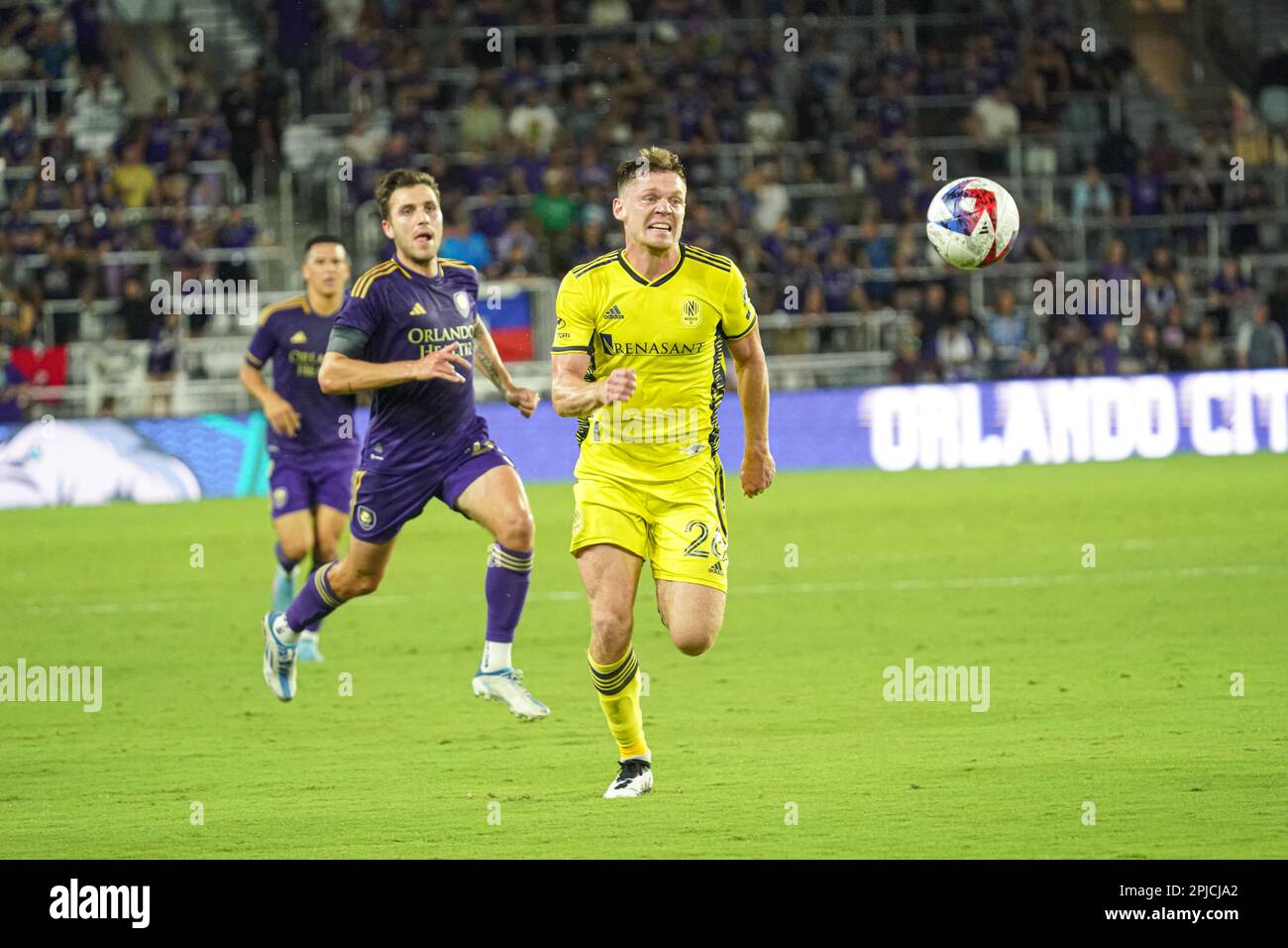 Orlando, Florida, USA, April 1, 2023, Nashville SC player Luke ...