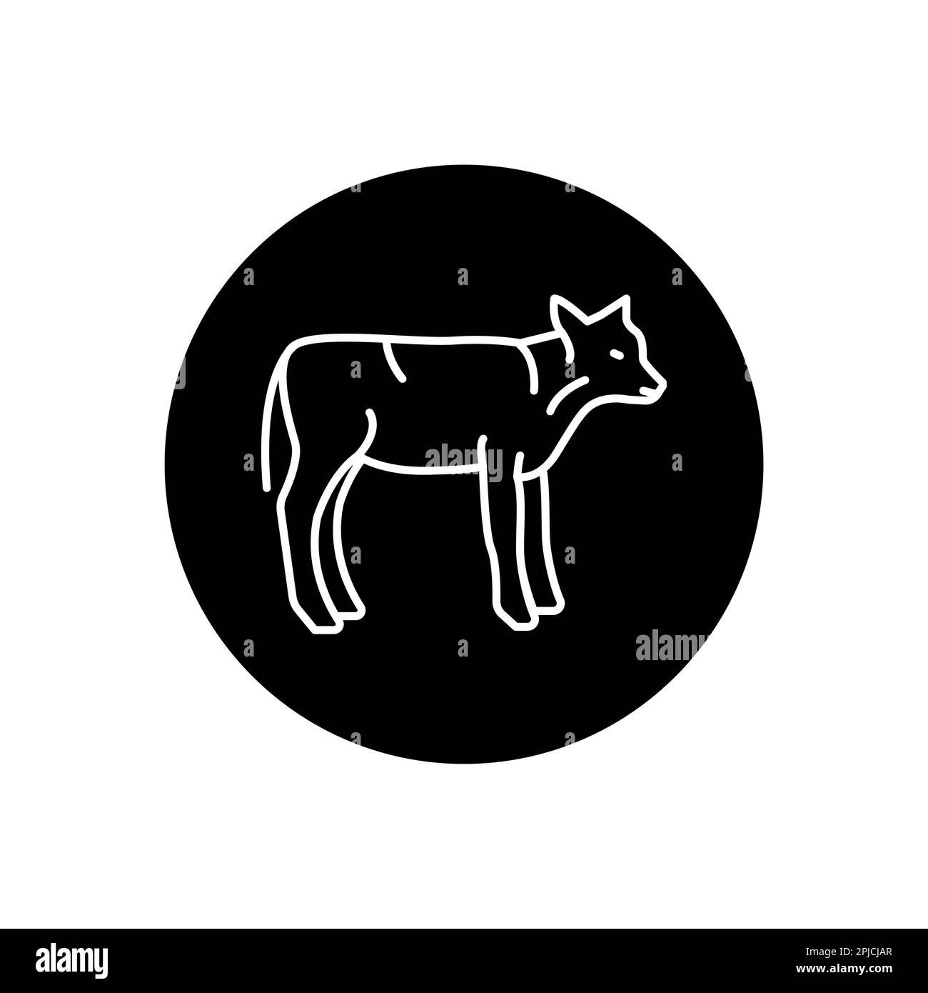Calf carcass Stock Vector Images - Alamy