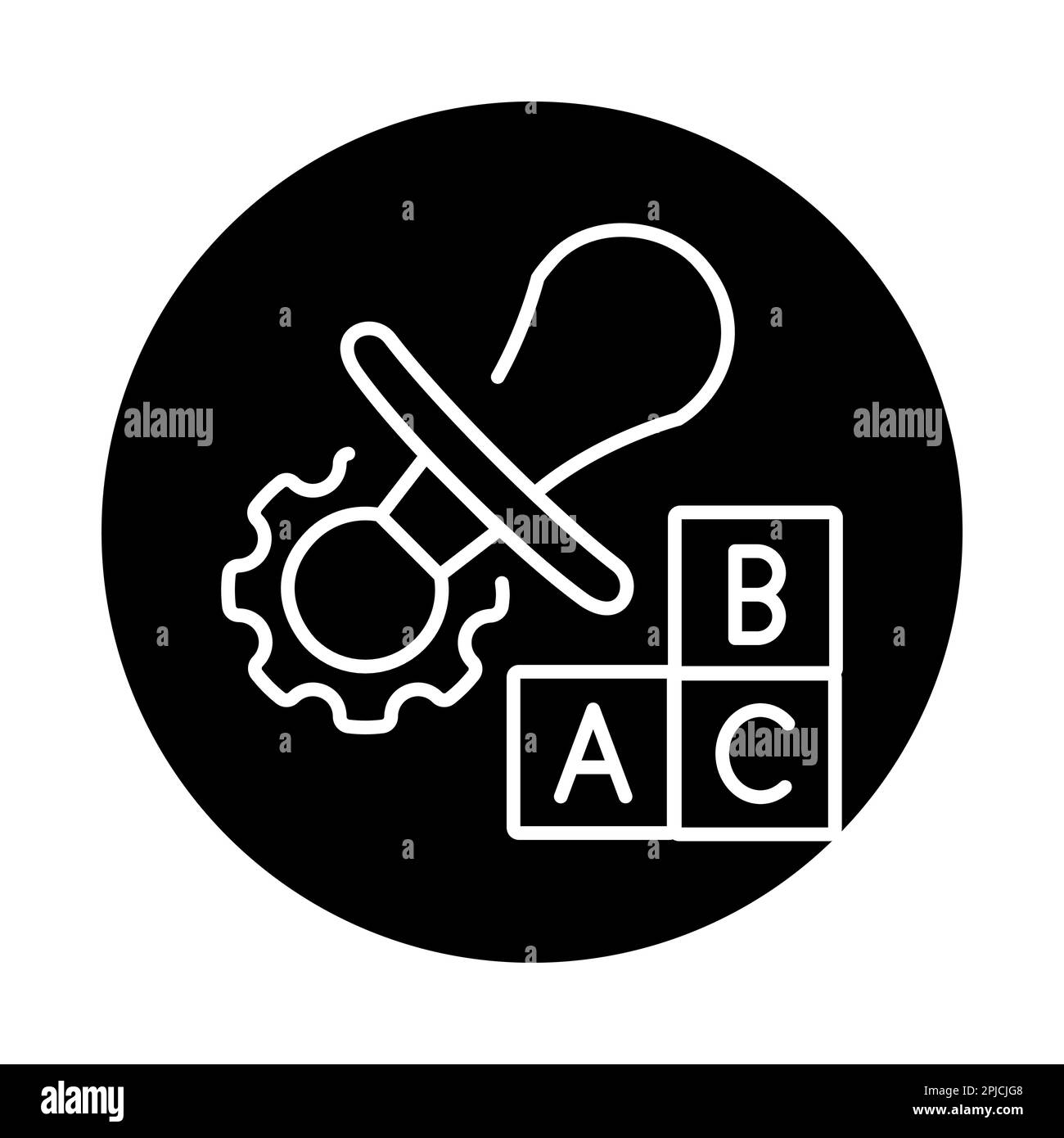 Learning development white linear hi-res stock photography and images ...