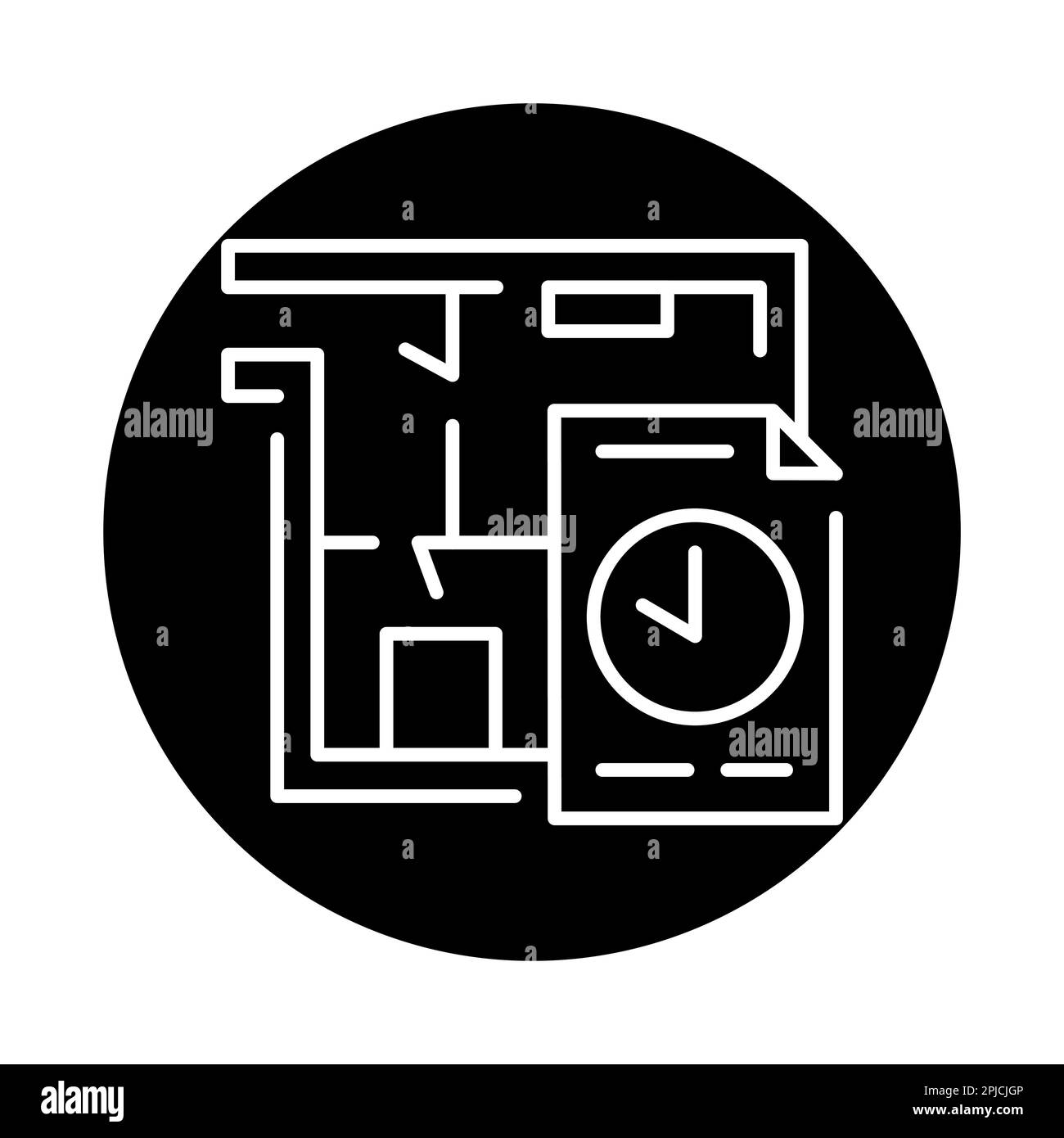 White space around clock Stock Vector Images - Alamy