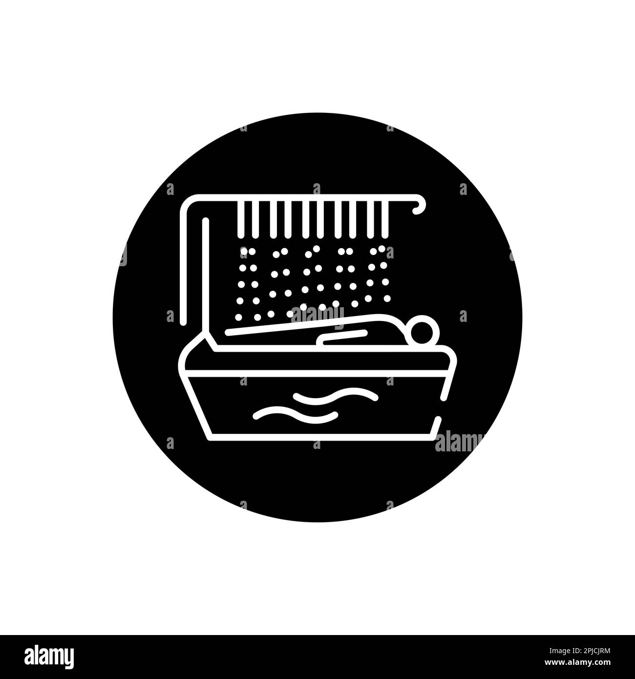 Healing shower sign сolor line icon. Physiotherapy. Pictogram for web ...