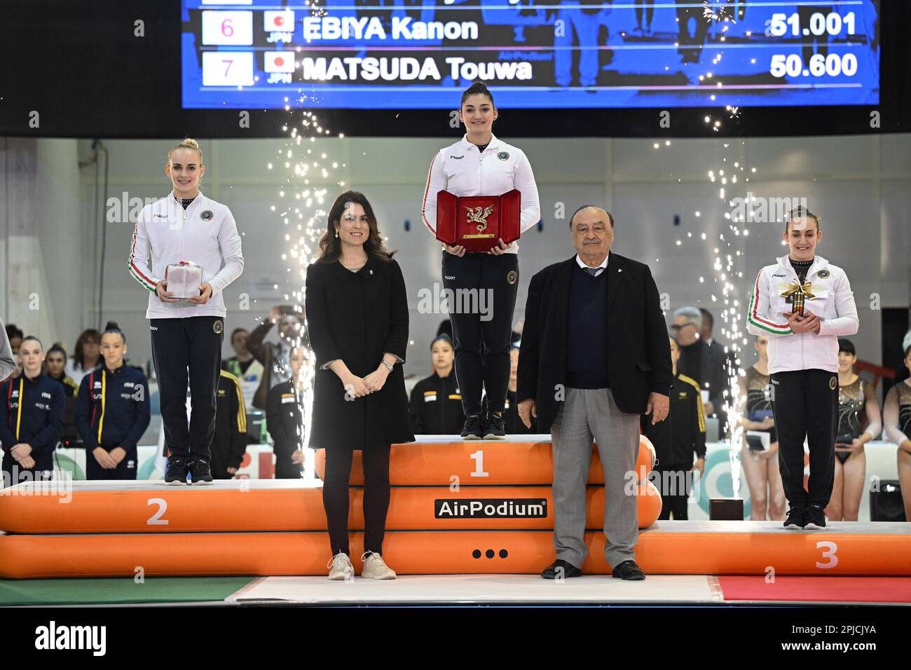 Jesolo, Italy. 01st Apr, 2023. All Around: Gold Medal: Manila Esposito ...