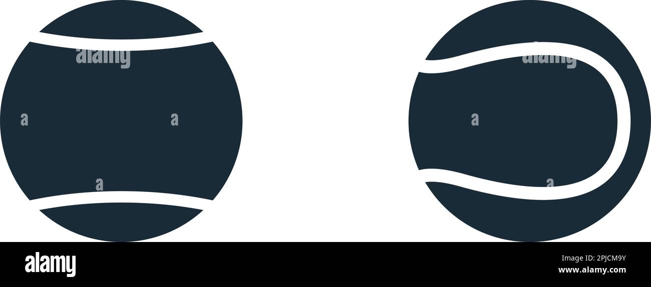 Tennis Ball Icon Vector Logo Template Illustration Design Stock Vector ...