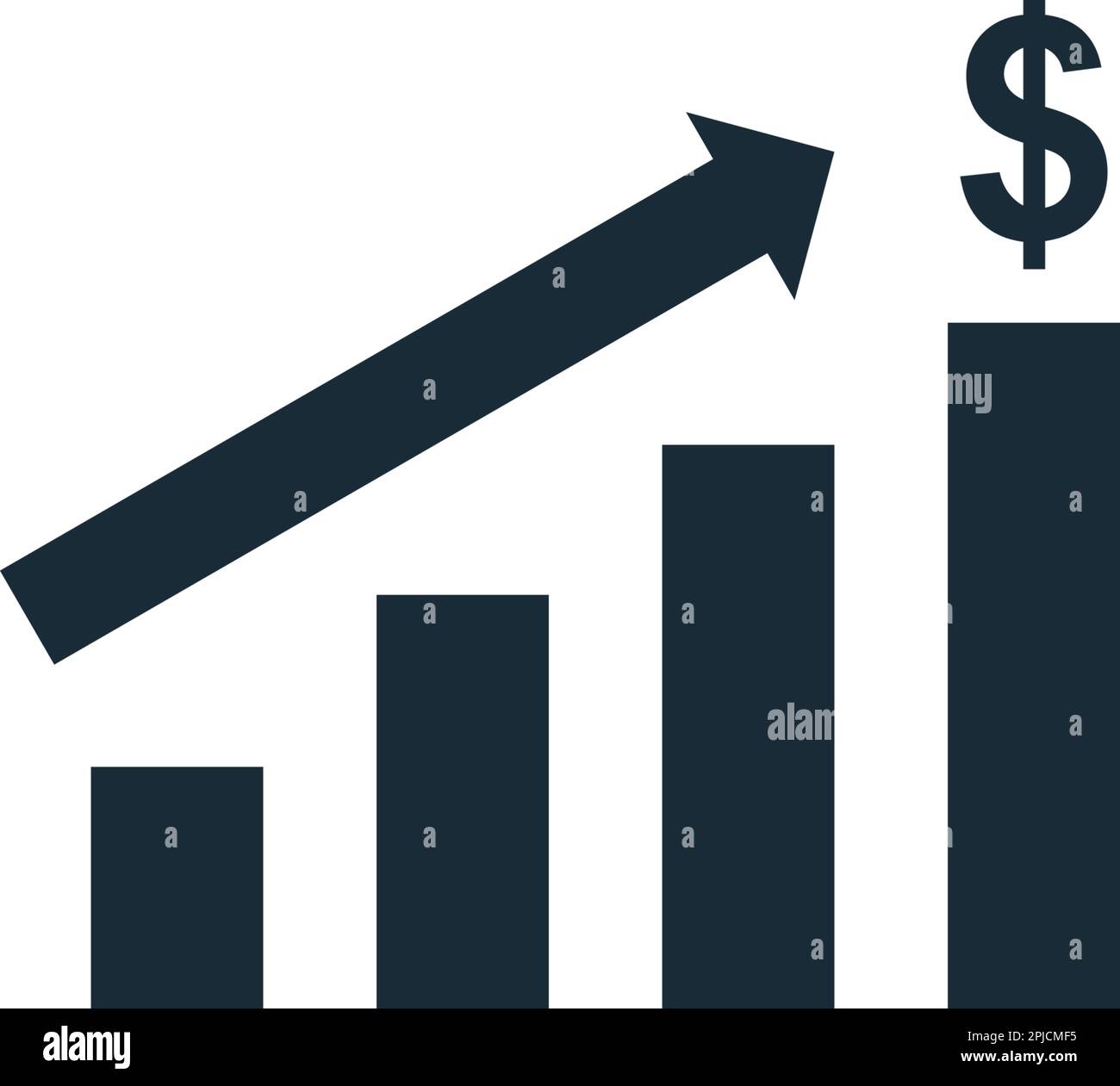 Stock Chart, Diagram, Analytic, Sales Result Icon Vector Logo Template ...