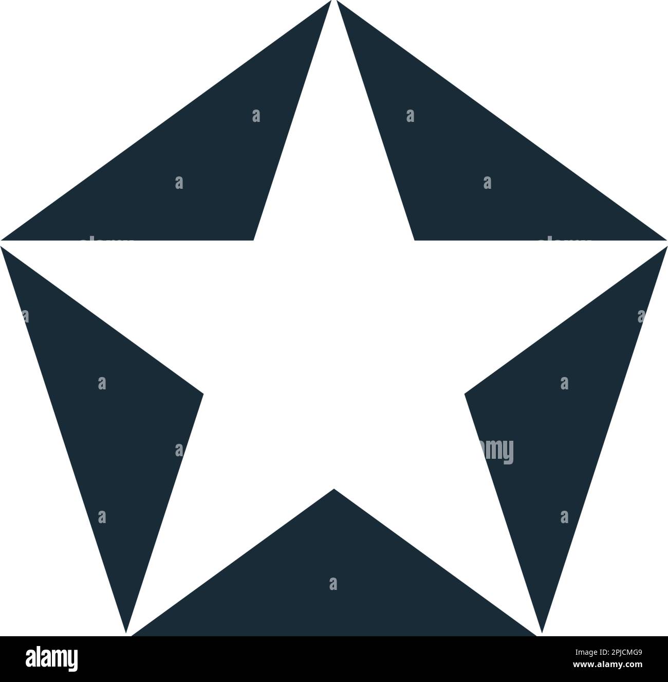 Star, Pentagonal Icon Vector Logo Template Illustration Design Stock ...