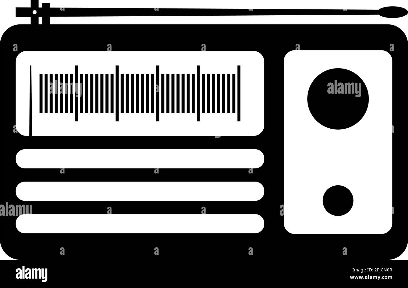 Radio icon Black and White Stock Photos & Images - Alamy