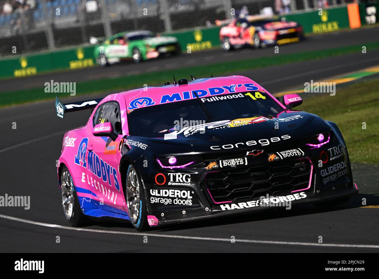 Bryce Fullwood of Middy's Electrical during Race Four of the Supercars ...