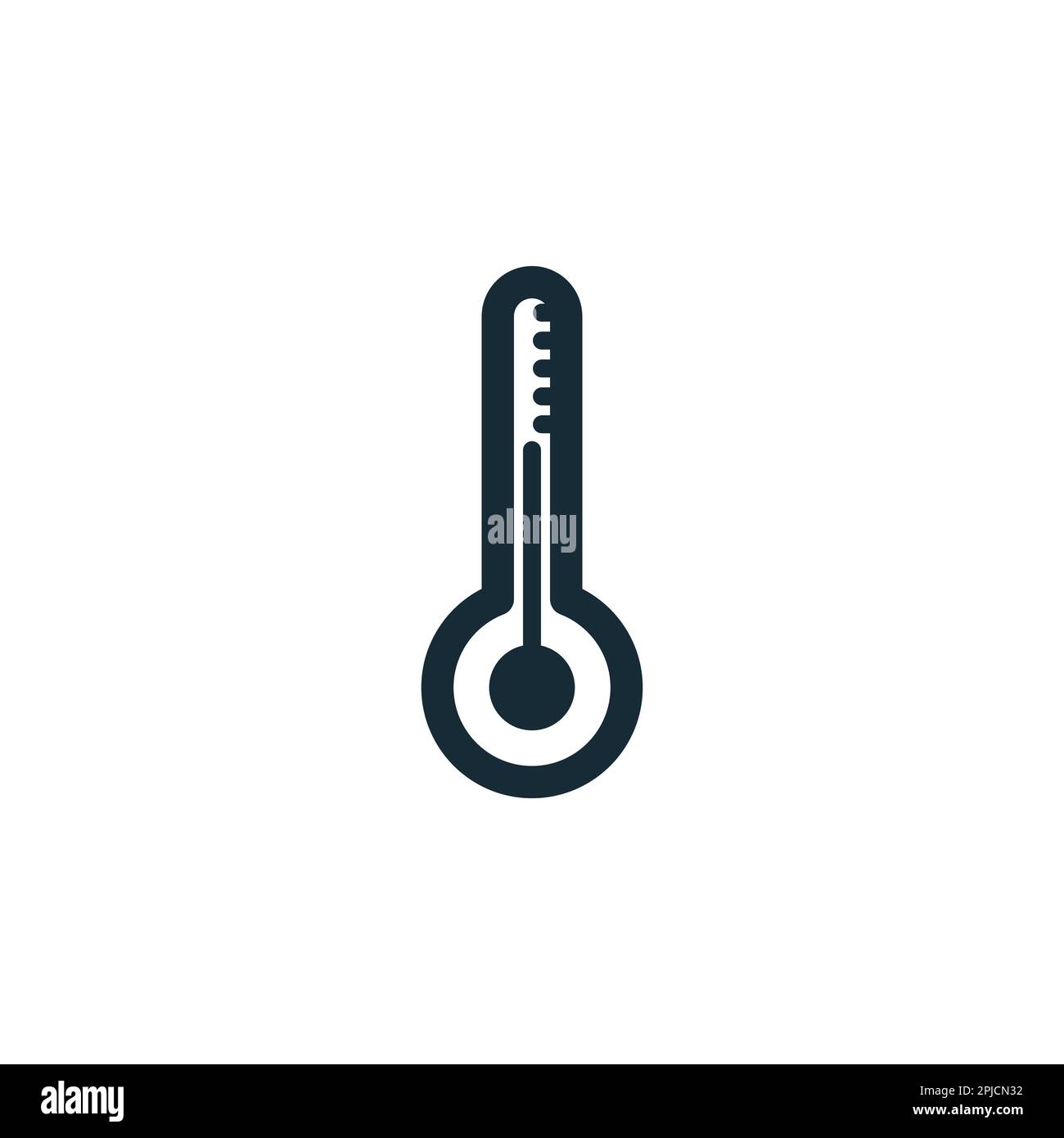 Thermometer line icon cold Stock Vector Images - Alamy