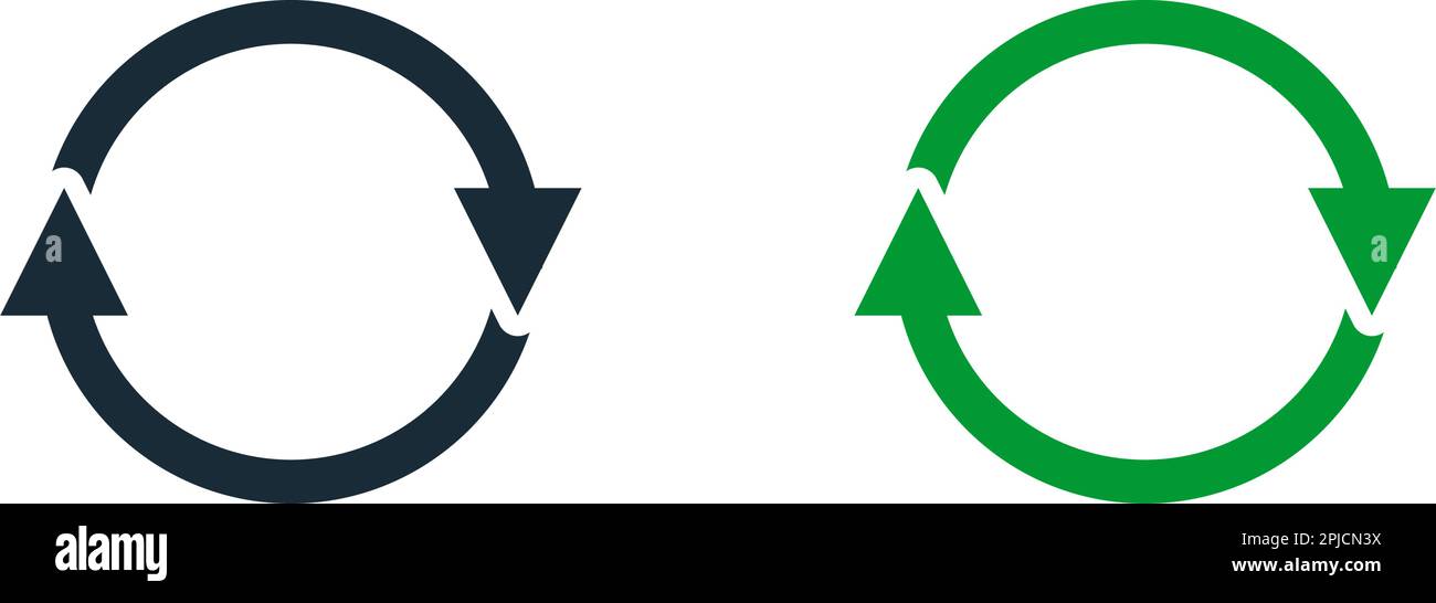 Recycle Recycling Icon Vector Logo Template Illustration Design Stock ...