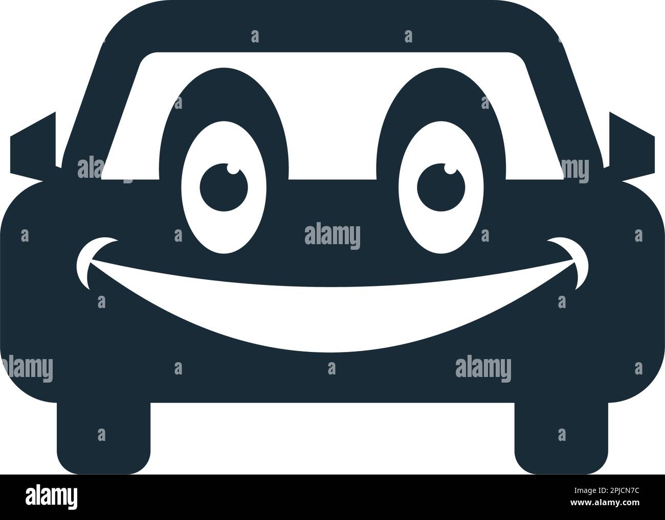 Smile Car Transportation Icon Vector Logo Template Illustration Design ...