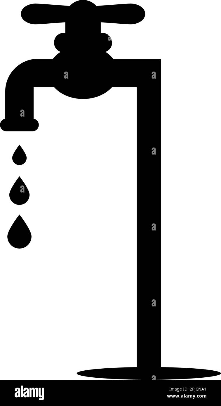 Tap Water Faucet Icon Vector Logo Template Illustration Design Stock ...