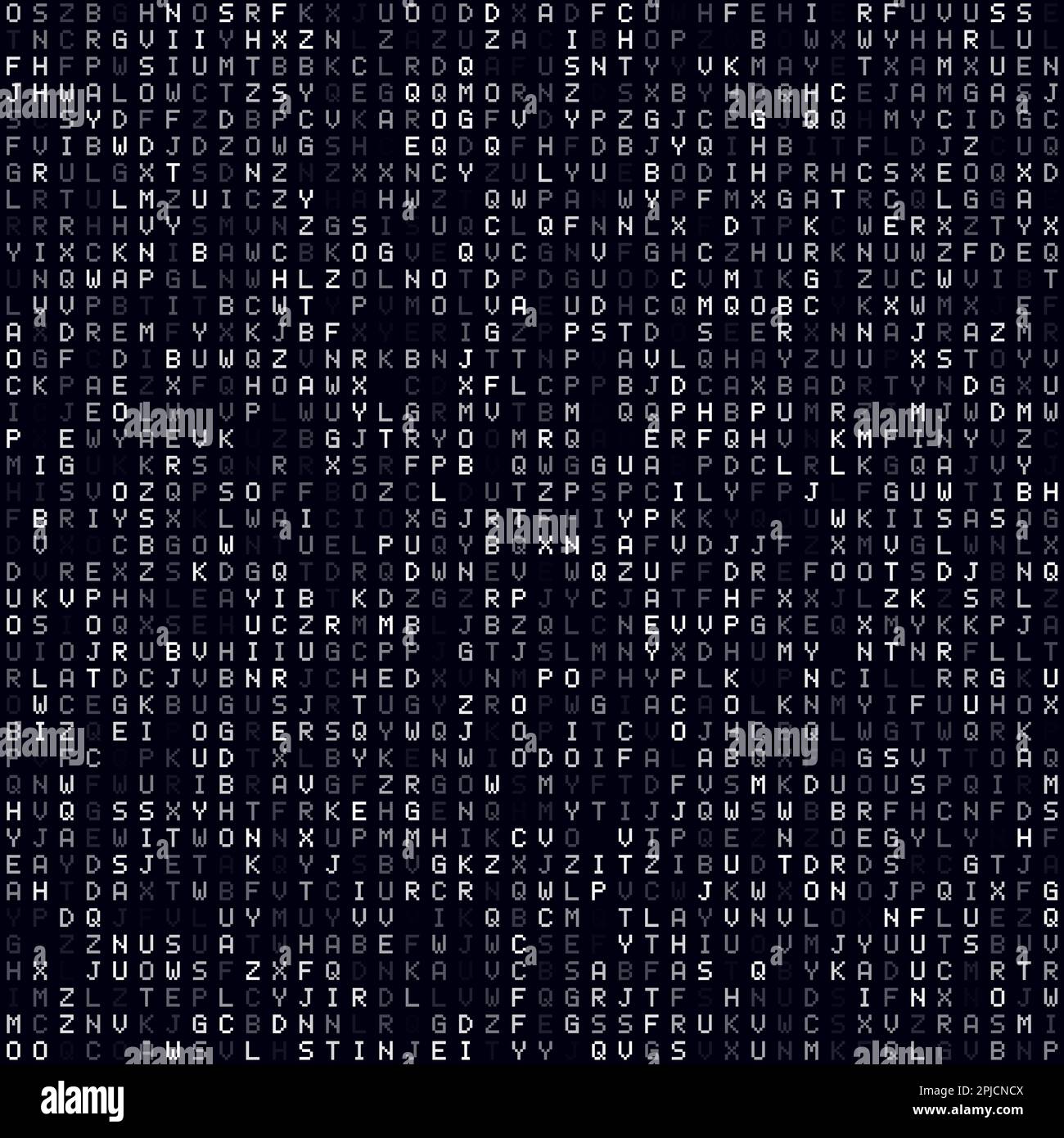 Tech Background White Filled Alphabet Letters Background Medium Sized Seamless Pattern