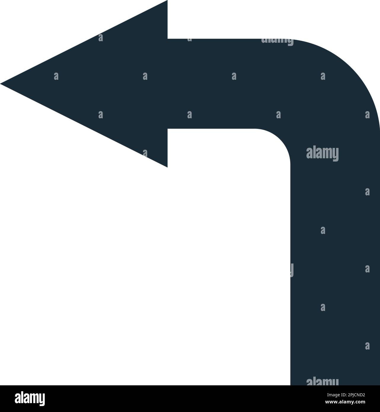 Turn left logo Stock Vector Images - Alamy