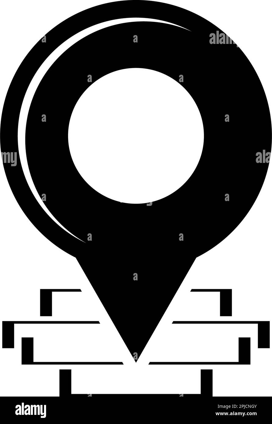 Map Pointer Icon Vector Logo Template Illustration Design Stock Vector ...