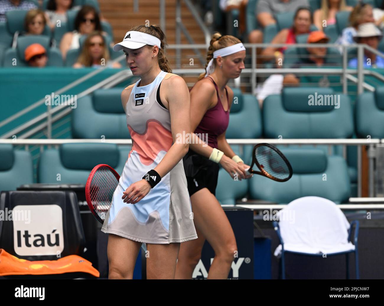Miami Gardens FL, USA. 01st Apr, 2023. Petra Kvitova Vs Elena Rybakina ...