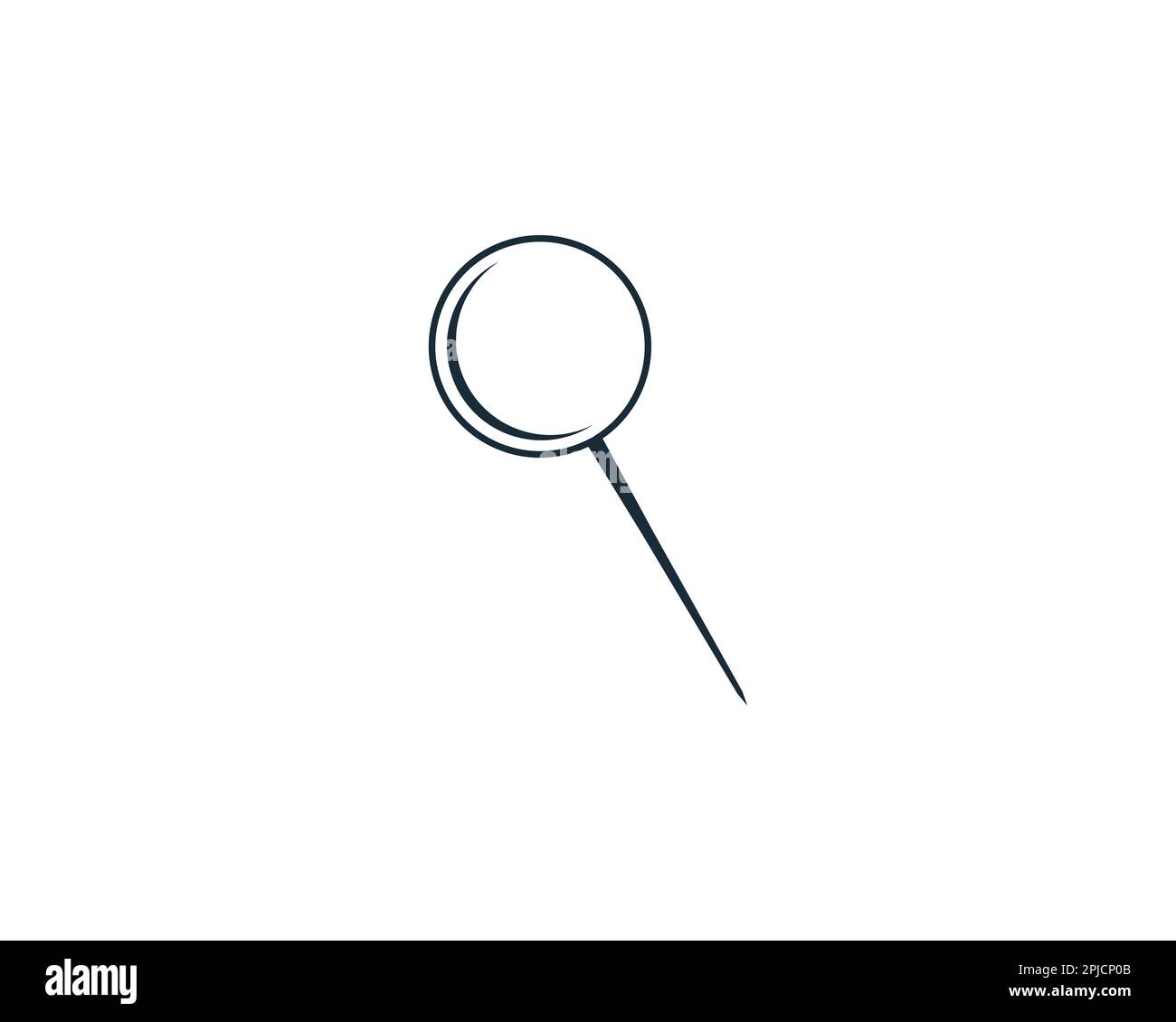 Push Pin Locate of Map Icon Design Template Elements Stock Vector Image ...