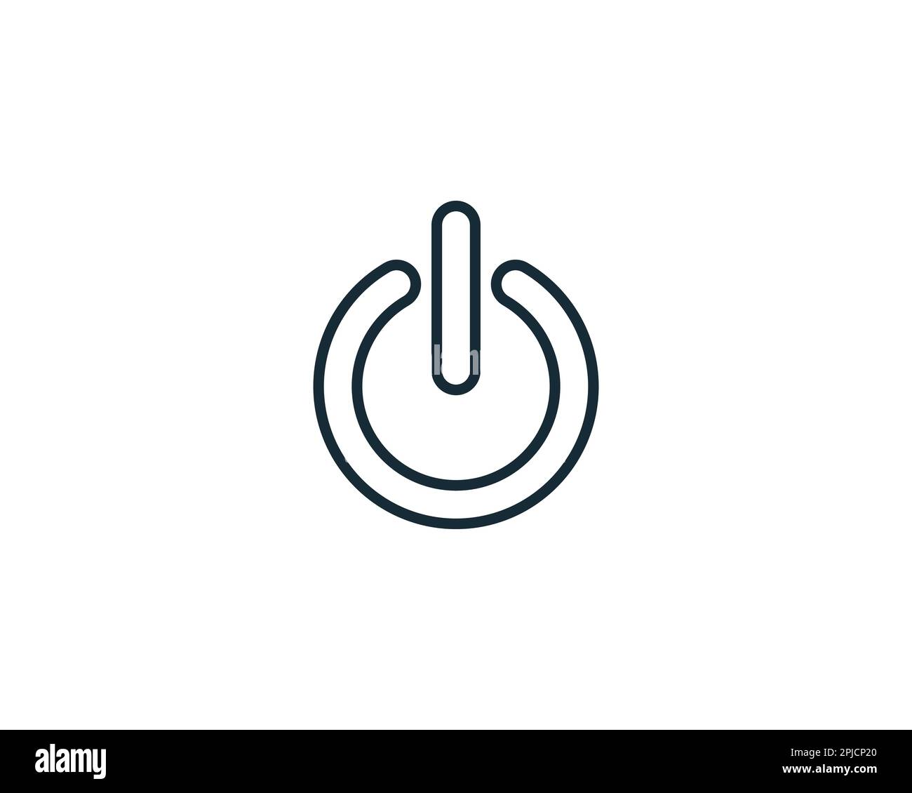 Power button icon Stock Vector Images - Alamy
