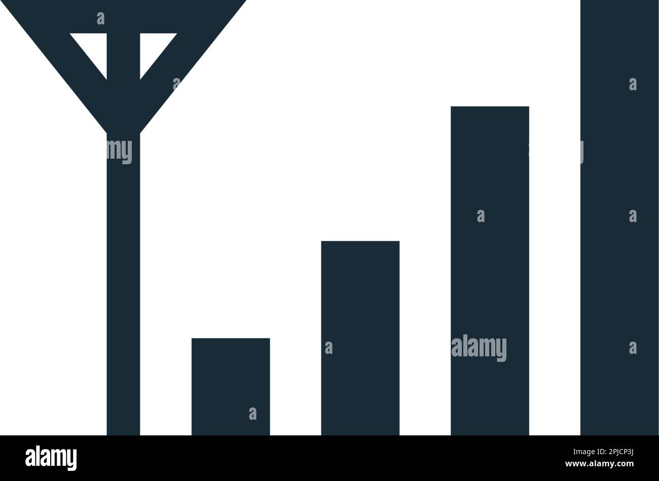 Mobile Signal Bar Icon Vector Logo Template Illustration Design Stock ...