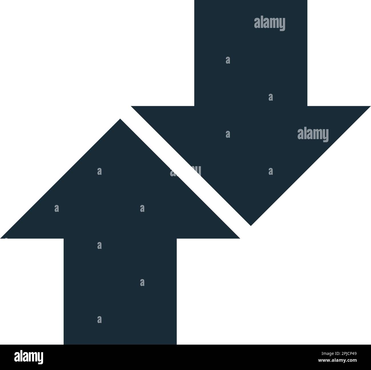 Up Down Arrow Icon Vector Logo Template Illustration Design Stock ...