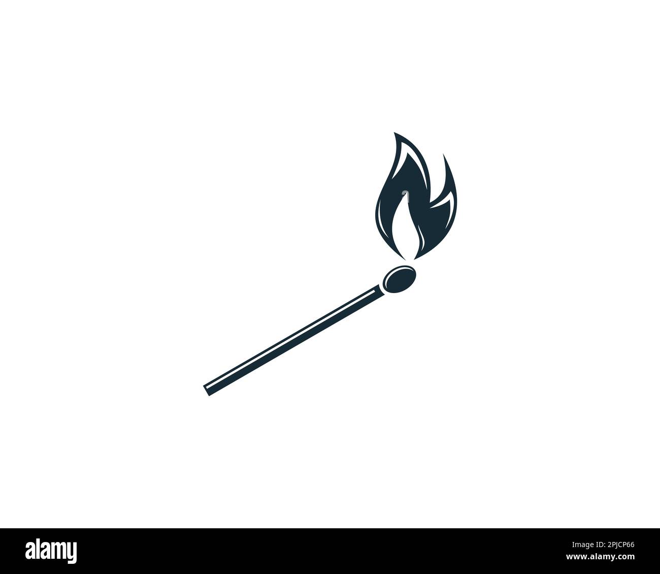 Matchstick, Wooden Lighter Icon Design Template Elements Stock Vector ...