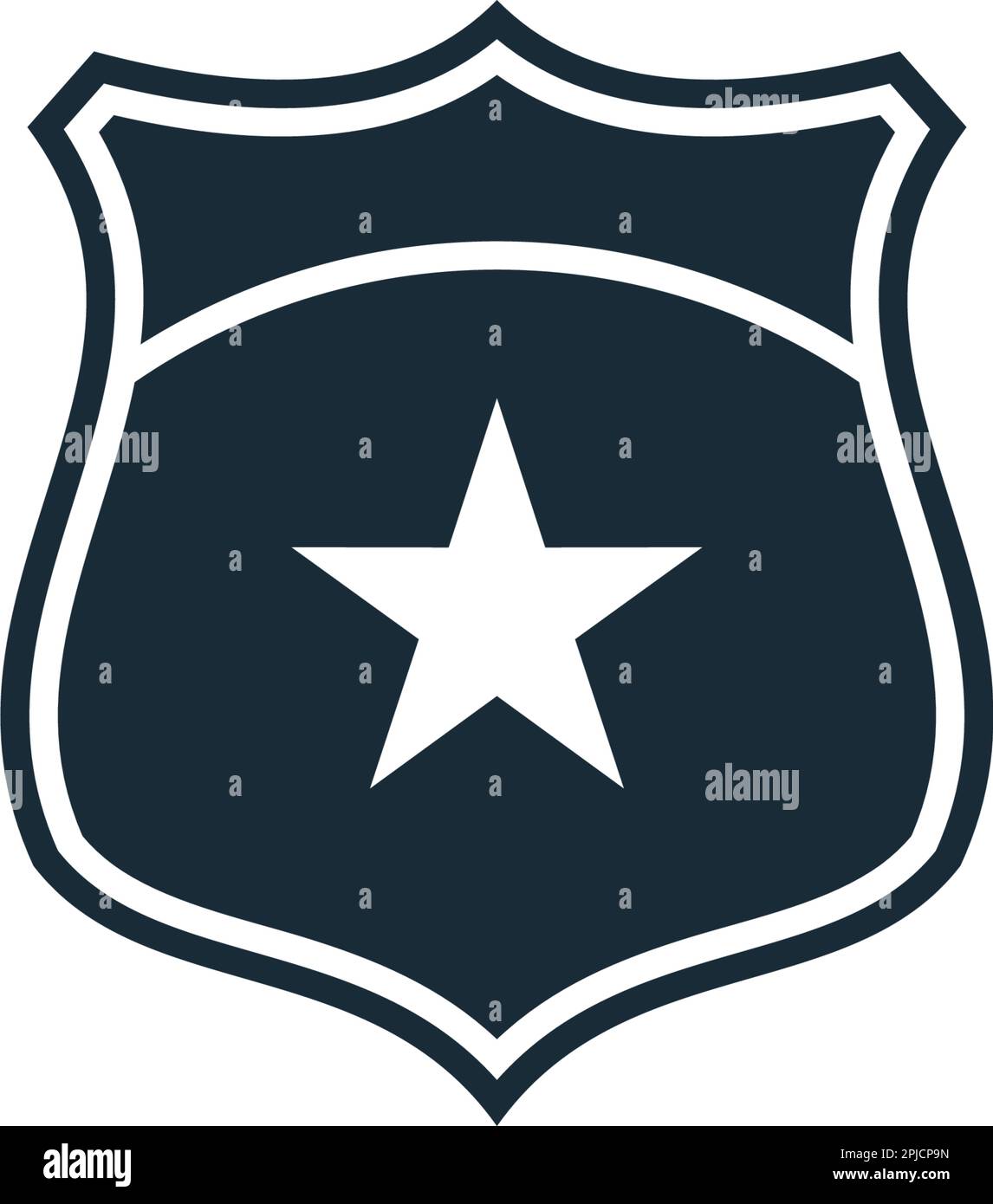 Police Badge Icon Vector Logo Template Illustration Design Stock Vector ...
