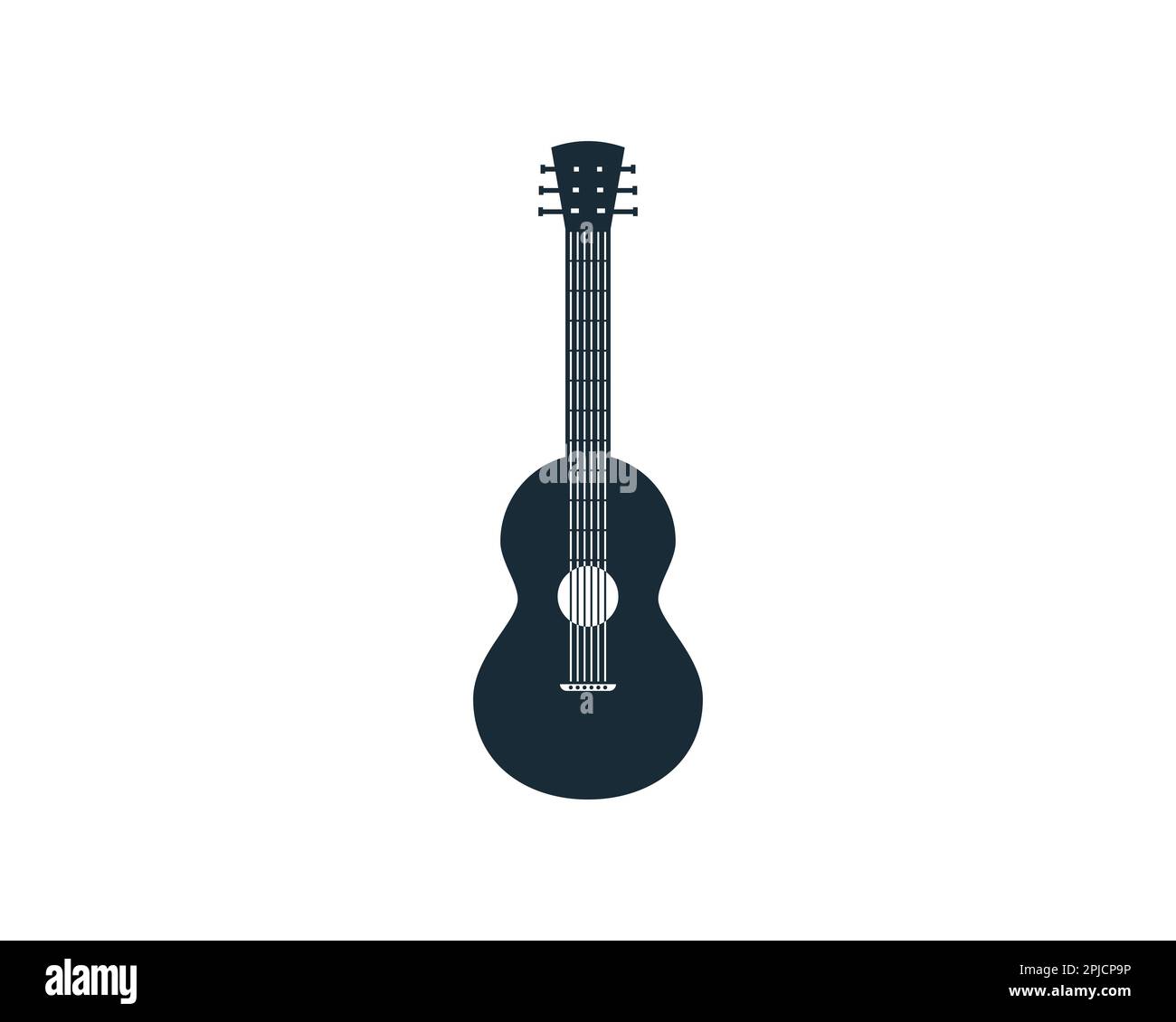Classic guitar black icon Stock Vector Images - Alamy