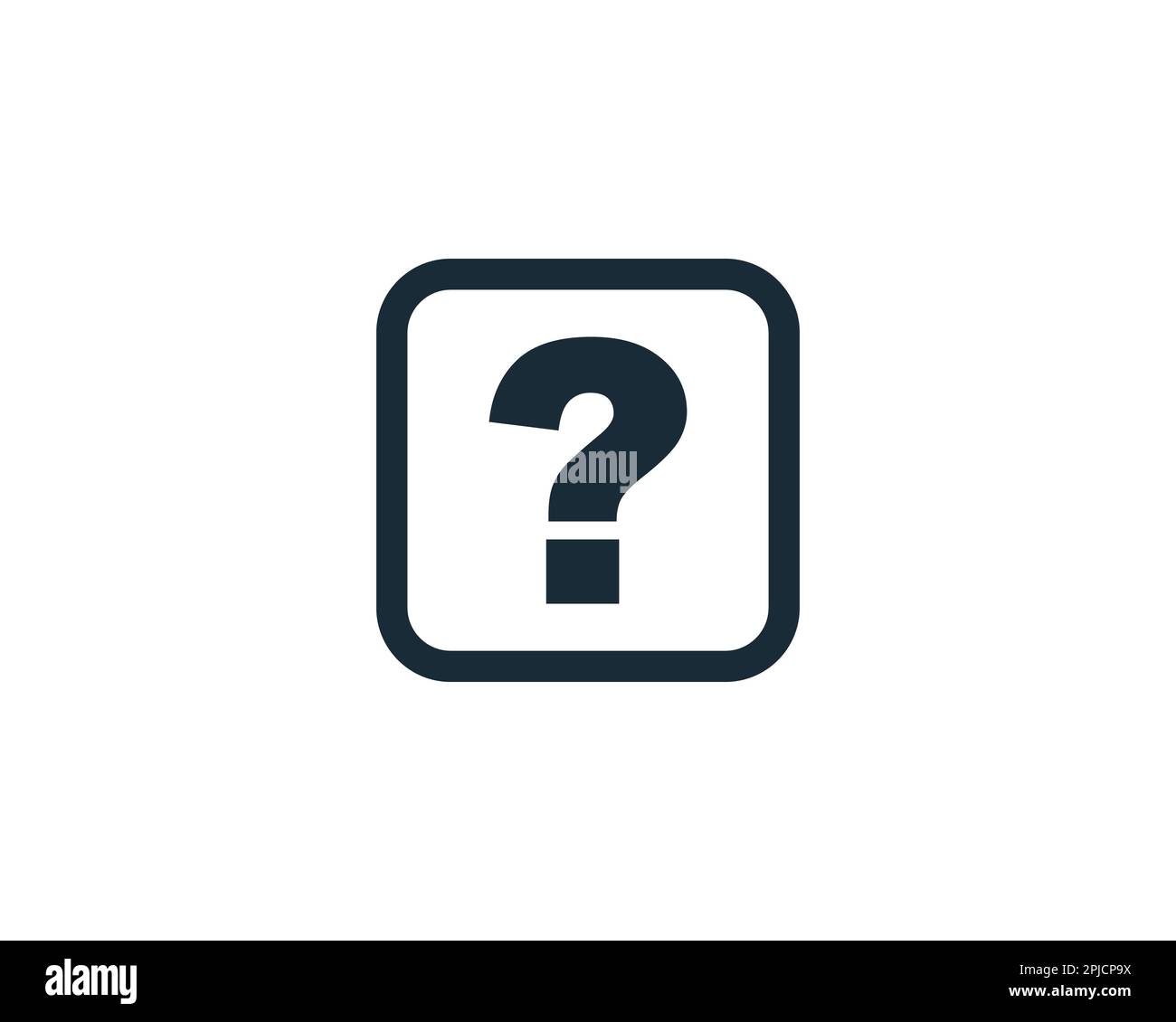 Question Mark Icon Design Template Elements Stock Vector Image & Art ...