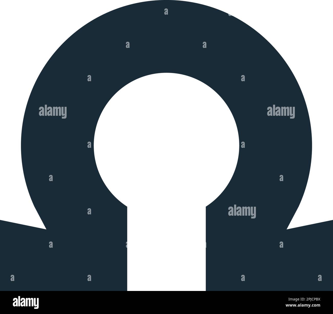 Ohm circle logo Stock Vector Images - Alamy