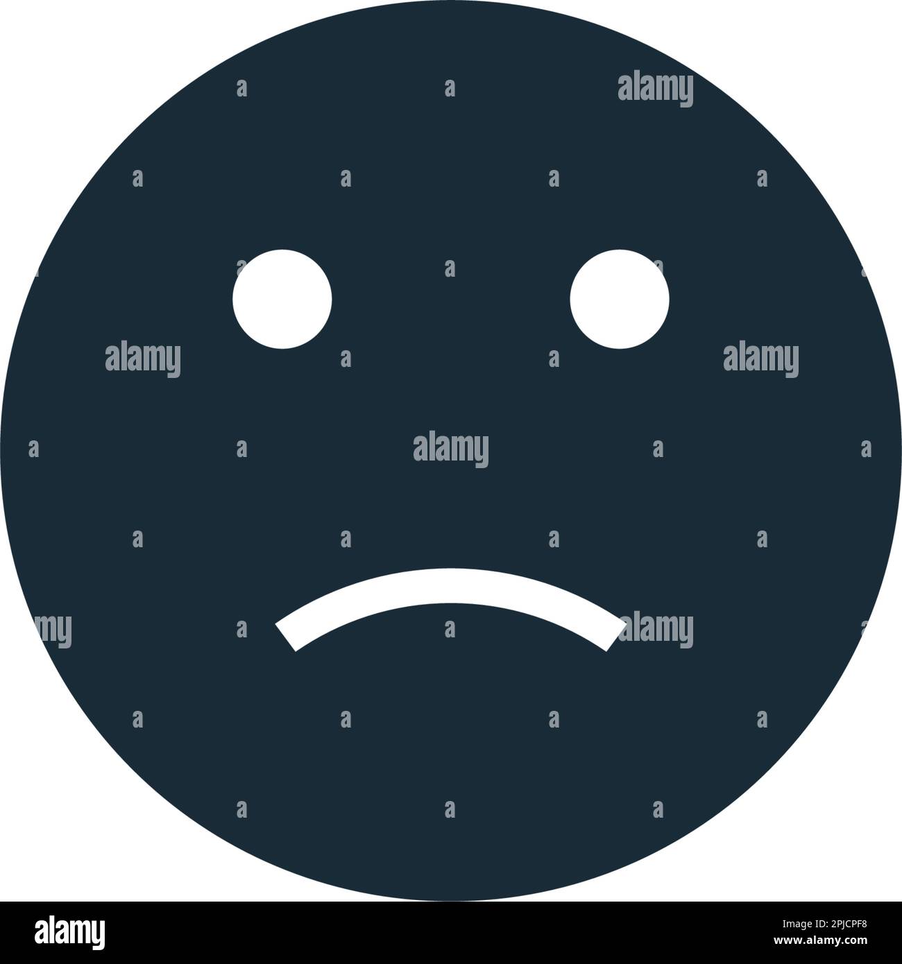 Sad Emoticon Icon Vector Logo Template Illustration Design Stock Vector ...