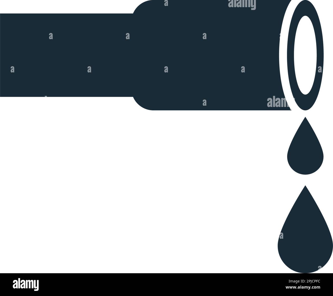 Drainage Pipe Icon Vector Logo Template Illustration Design Stock ...