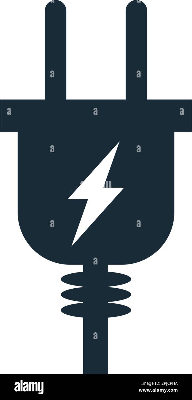 Electric Connection Wire Icon Vector Logo Template Illustration Design ...