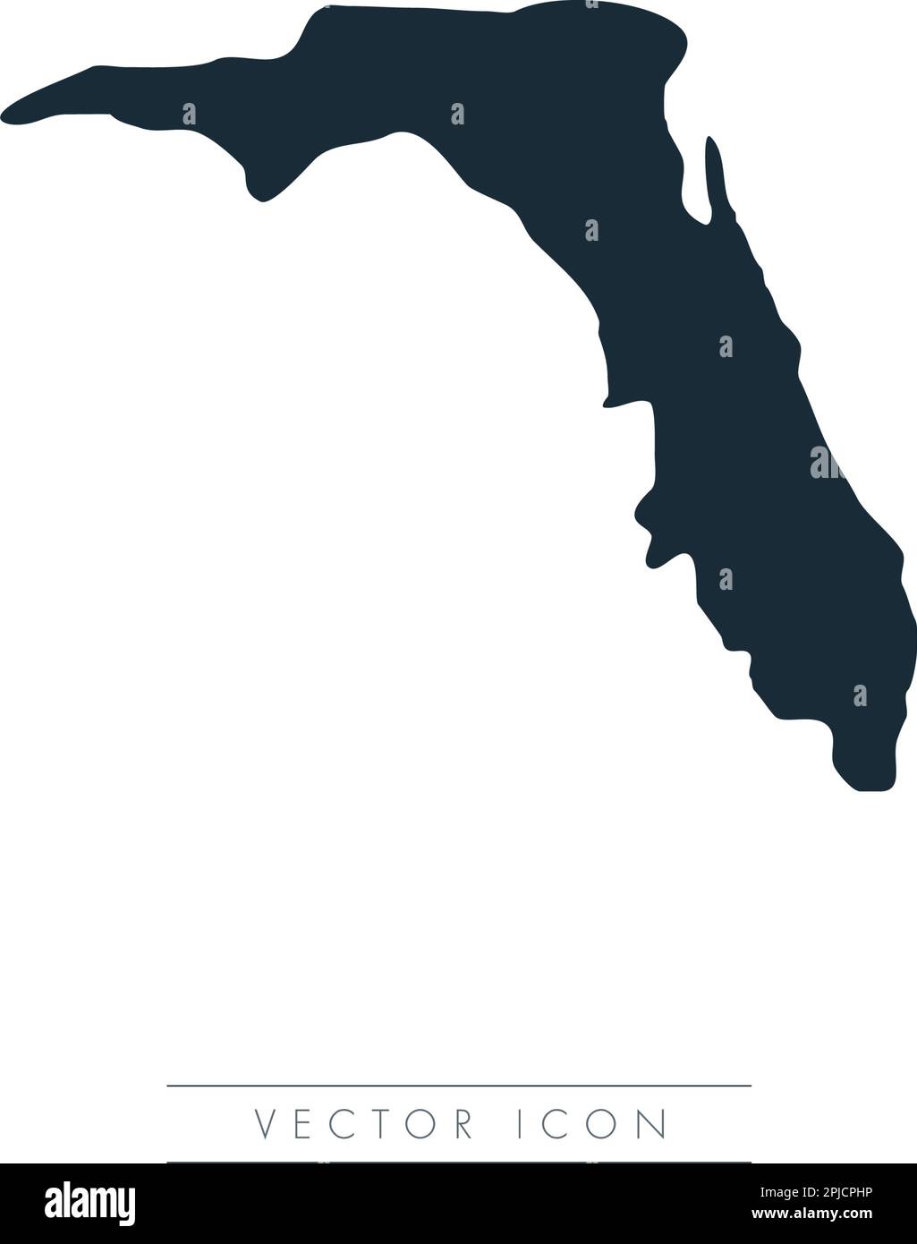 Florida Countries Map Vector Icon Template Illustration Design Stock ...