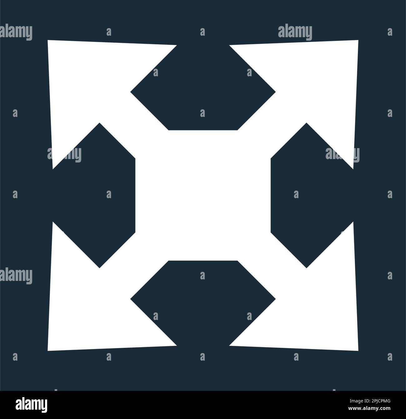 Four Arrows Icon Vector Logo Template Illustration Design Stock Vector ...